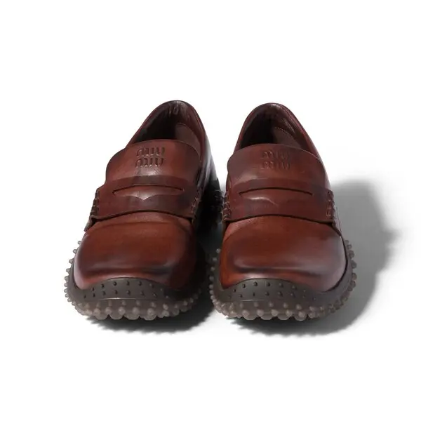 Miu Miu Leather Loafers