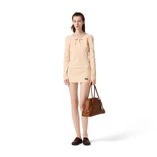 Miu Miu Stretch Poplin Mini-dress