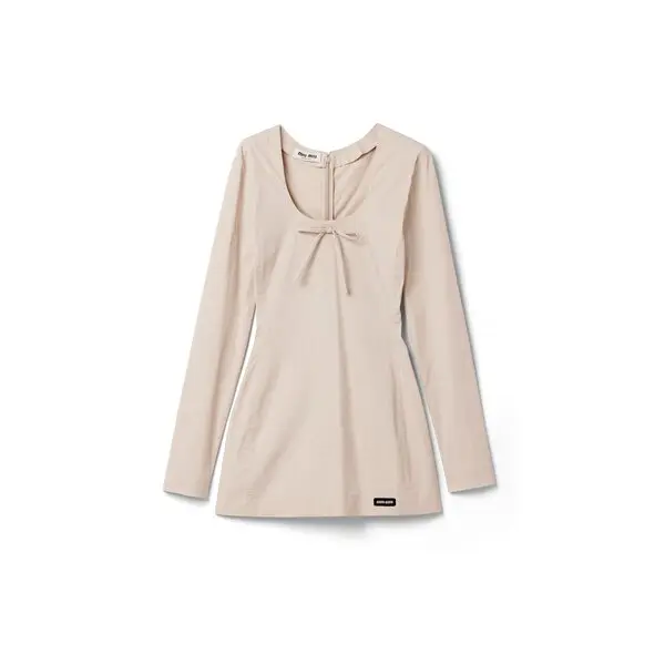 Miu Miu Stretch Poplin Mini-dress
