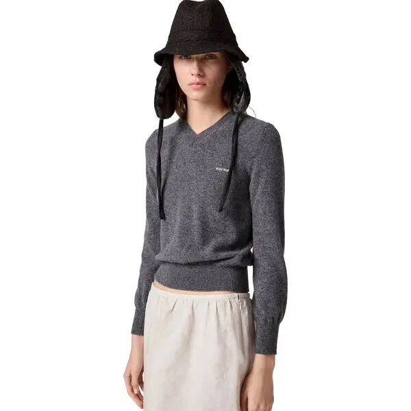 Miu Miu V-neck Wool Cardigan