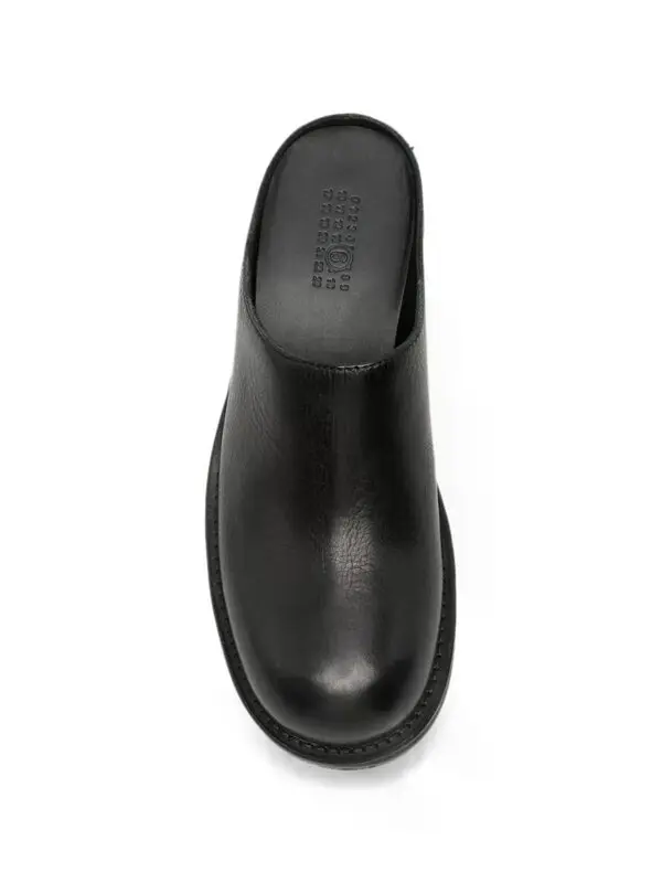 MAISON MARGIELA Leather Biker Mules