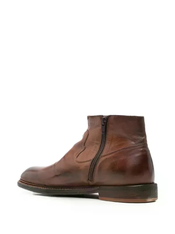 Moma Side-zip Leather Ankle Boots