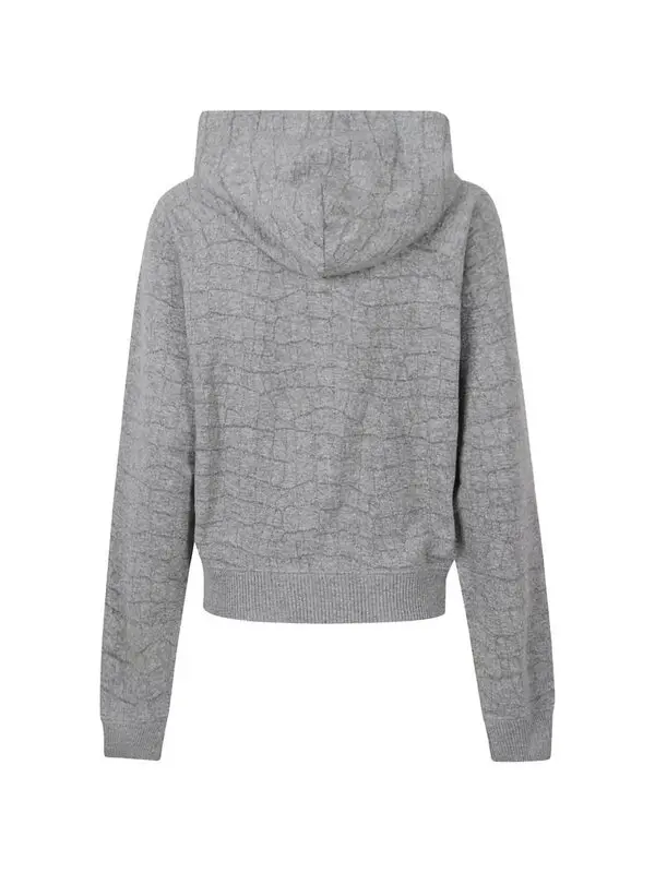 TOM FORD Cashmere Cotton Croco Jacquard Jersey Hoodie