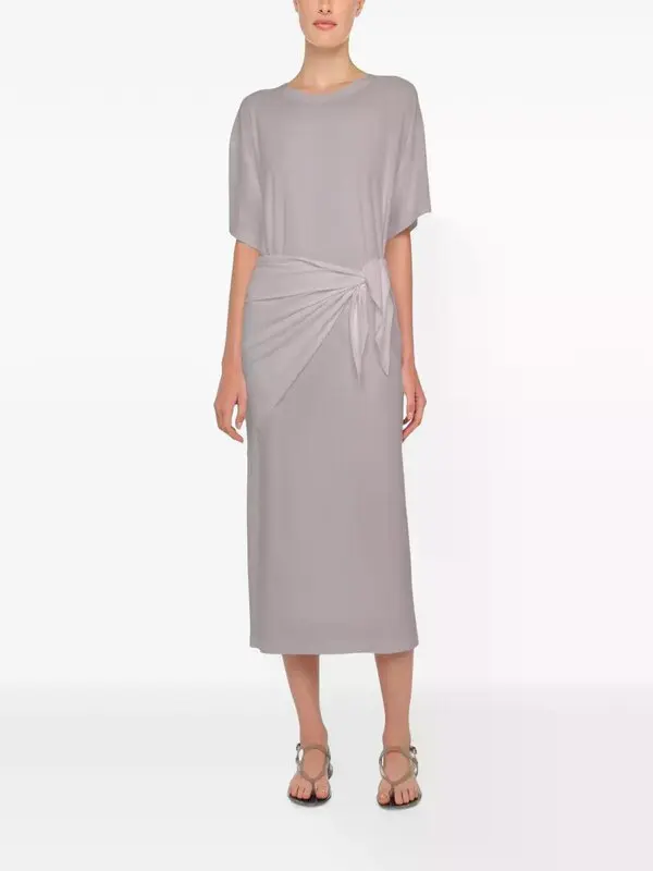 Norma Kamali Short Sleeve Midi Dress
