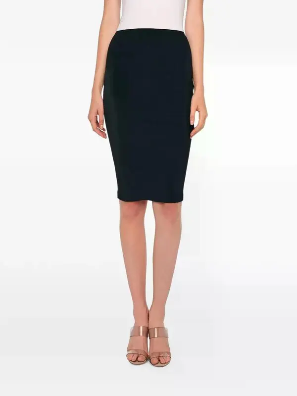 Norma Kamali Straight-cut High-waist Midi Skirt