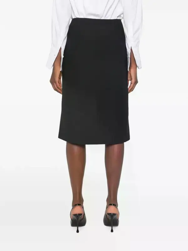 Fendi Side Slit Midi Skirt