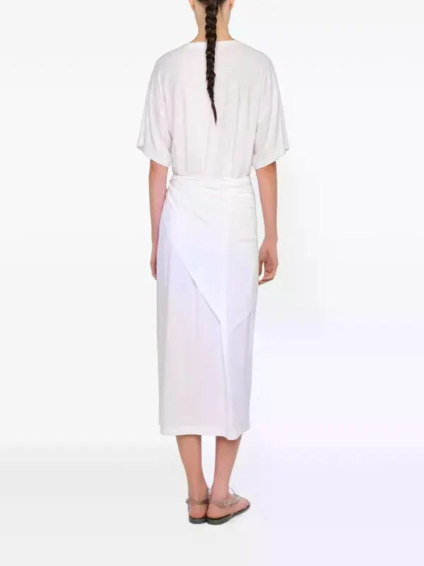 Norma Kamali Short-sleeve Boxy Midi Dress
