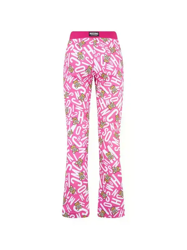 Moschino Print Teddy Bear Flared Trousers
