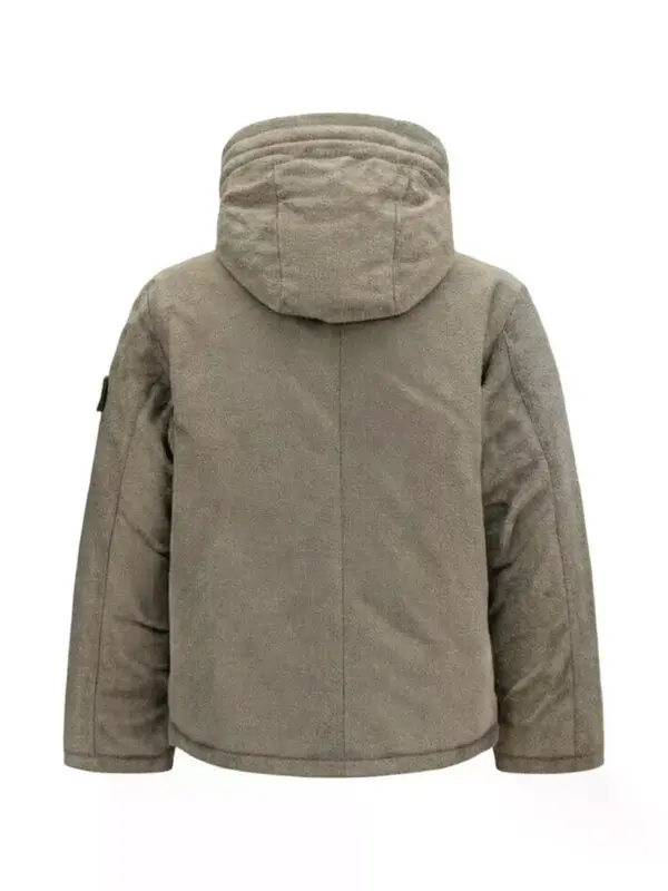 Stone Island Hooded Logo-patch Jacket