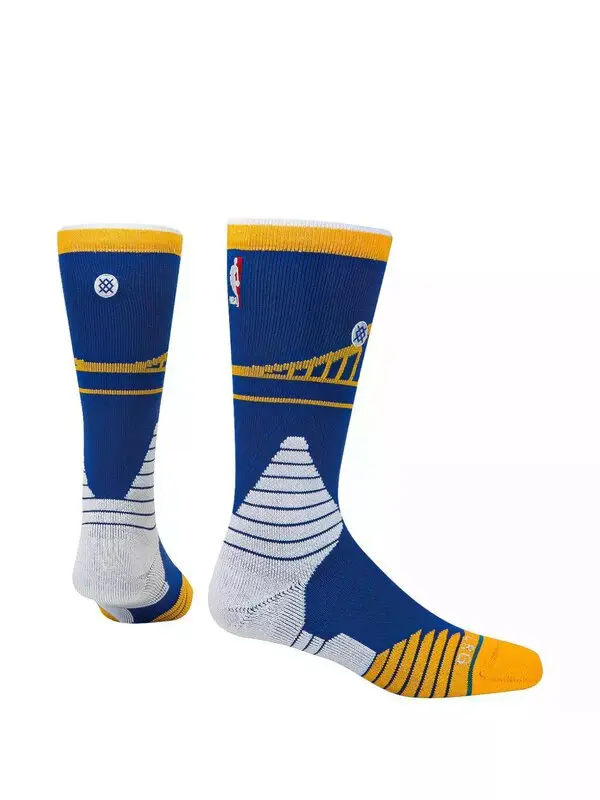 Stance X Nba Golden State Warriors Bridge Intarsia-knit Socks - Blue