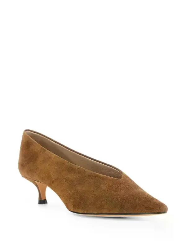 Le Monde Beryl Suede Pointed-toe Pumps