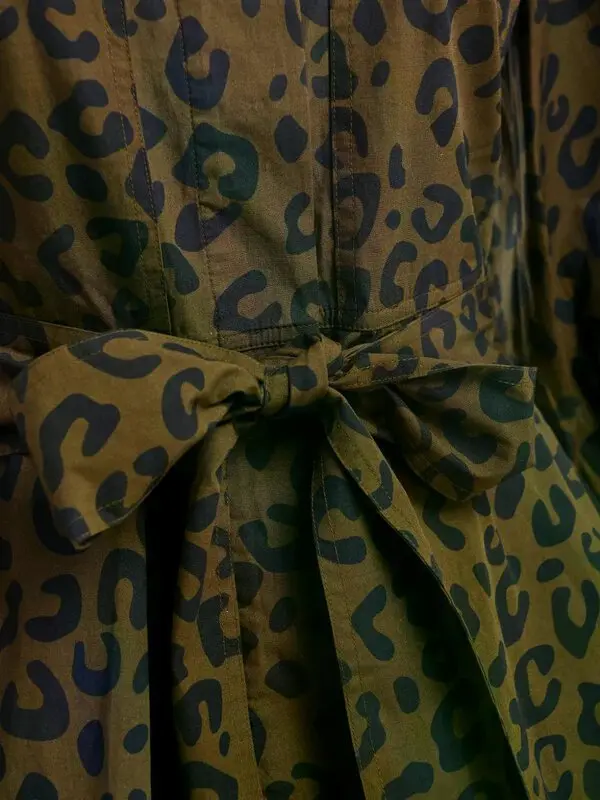 Essentiel Antwerp Leopard Print Shirt Mini Dress