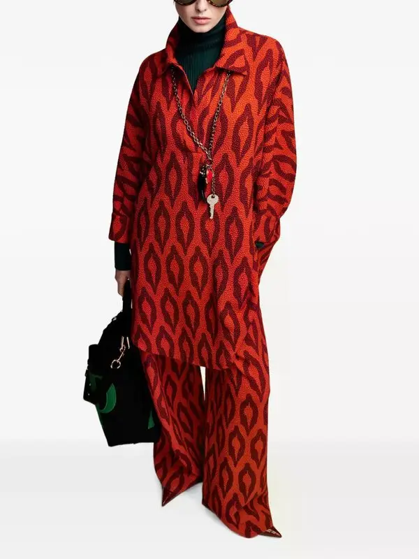Essentiel Antwerp Graphic Print Midi Dress