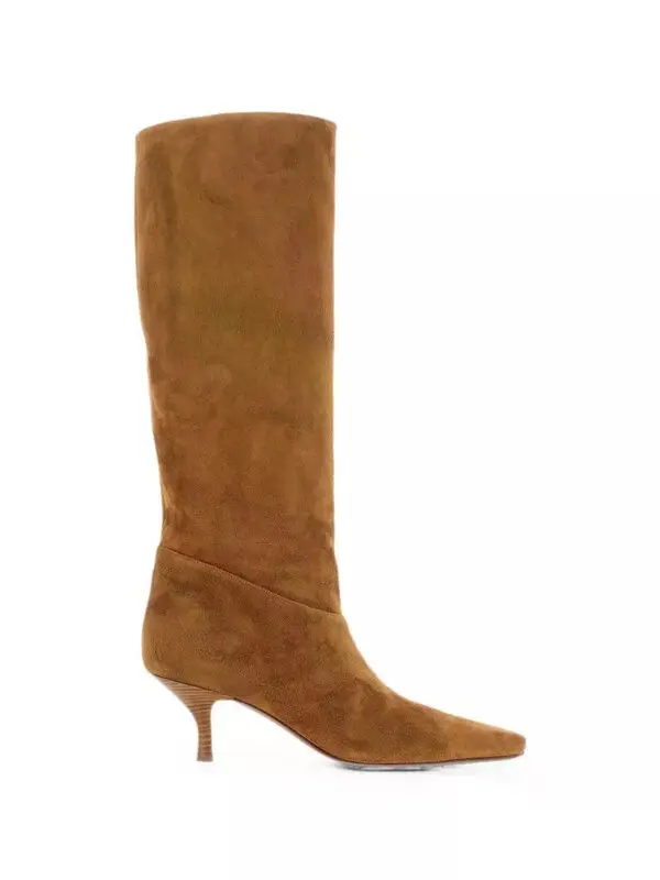 Paris Texas Rose 60 Suede Knee-high Pointed-toe Boots