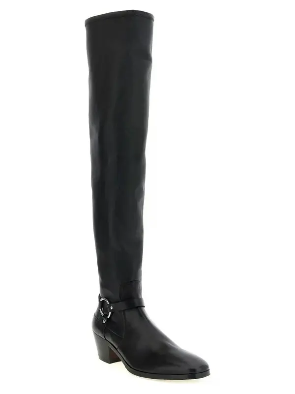 TOM FORD Leather Clint Thigh-high Boots