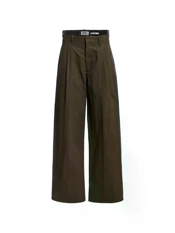 Essentiel Antwerp Denim-panel Wide-leg Trousers