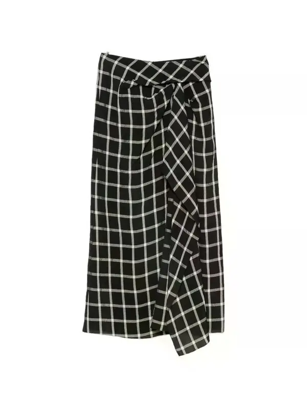 Erdem Check-pattern Midi Skirt
