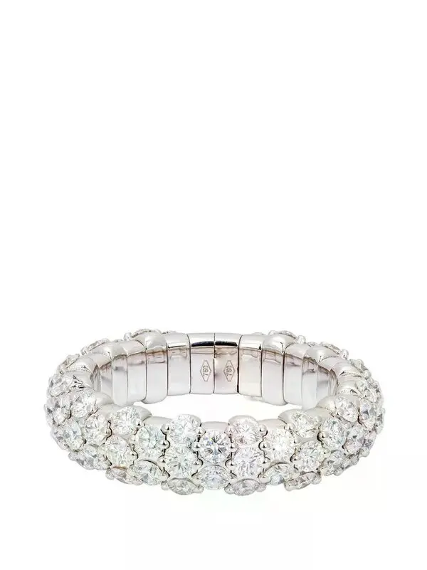 ZYDO Diamond Stretch Ring In 18k White Gold