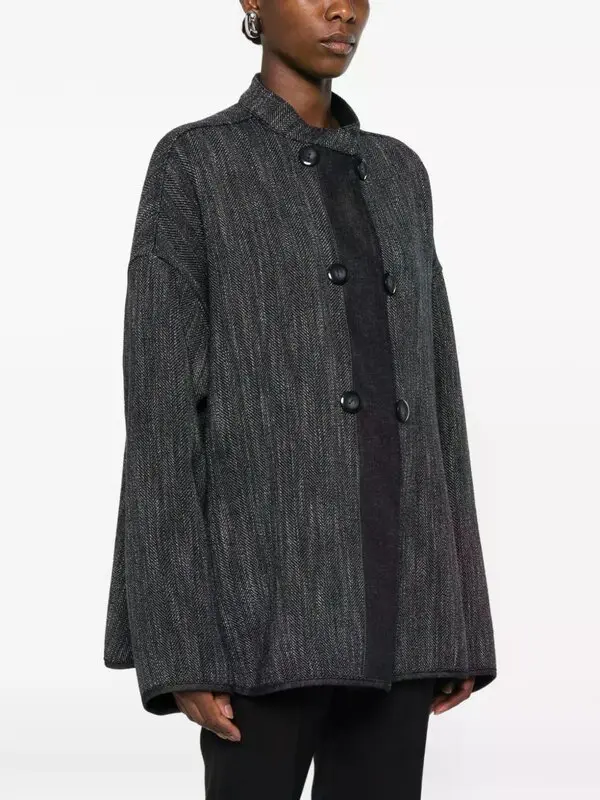Emporio Armani Double-breasted Herringbone Jacket