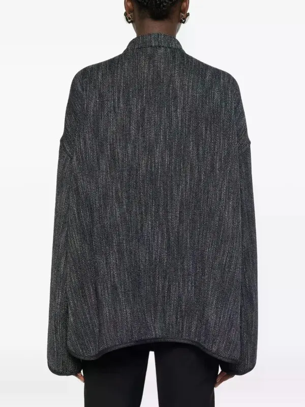 Emporio Armani Double-breasted Herringbone Jacket