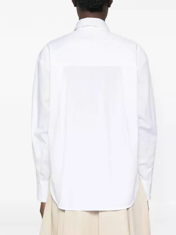Ermanno Scervino Firenze Embroidered Floral Long-sleeve Shirt