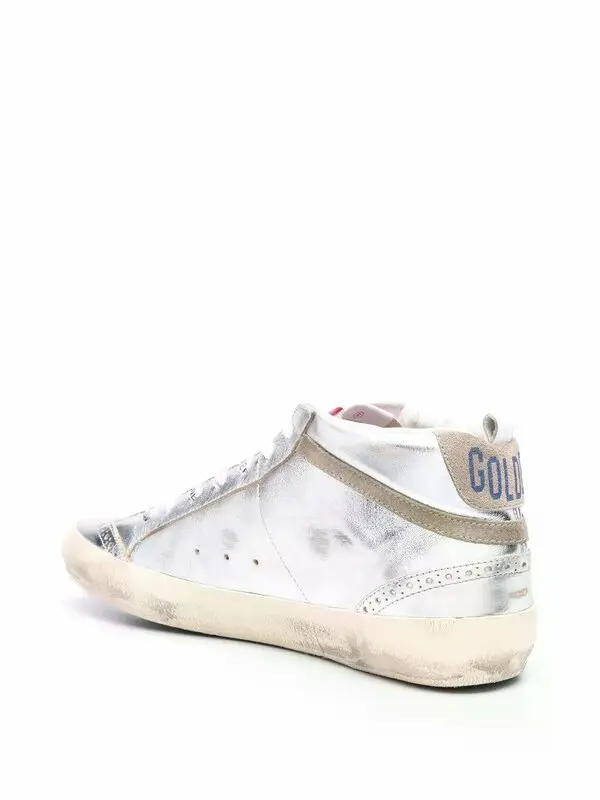 GOLDEN GOOSE Mid-top Sneakers With Signature Star And Wave Detail