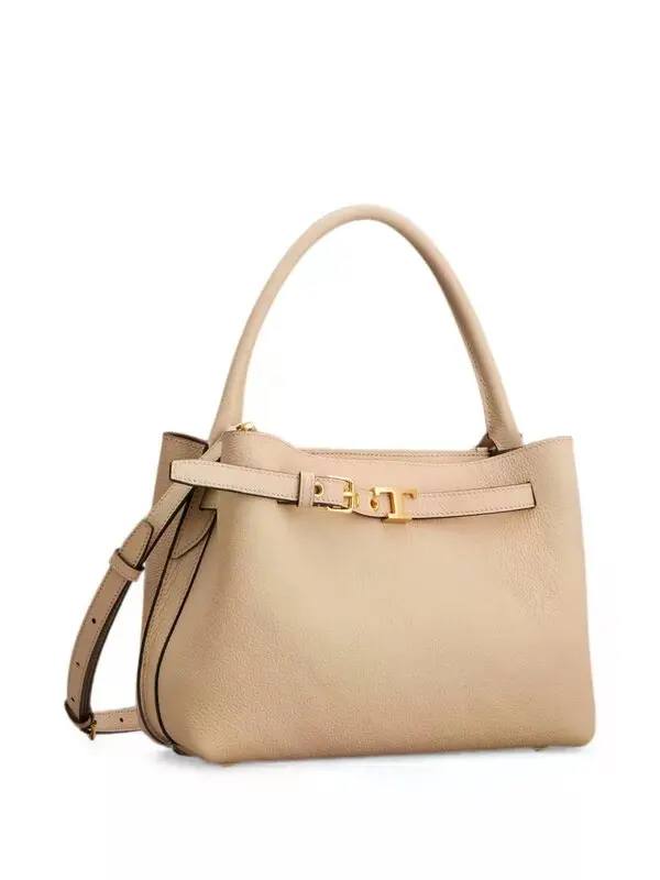 TOD'S T Timeless Leather Tote Bag