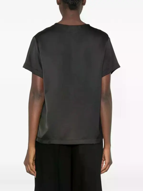ERMANNO FIRENZE V-neck Lace-trim Top