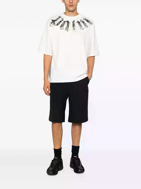 Palm Angels Big Neck Logo Printed T-shirt