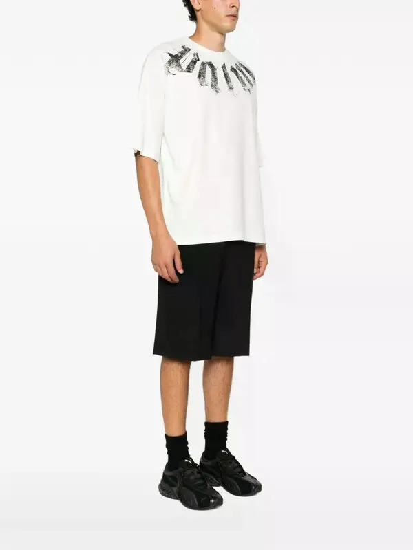 Palm Angels Big Neck Logo Printed T-shirt