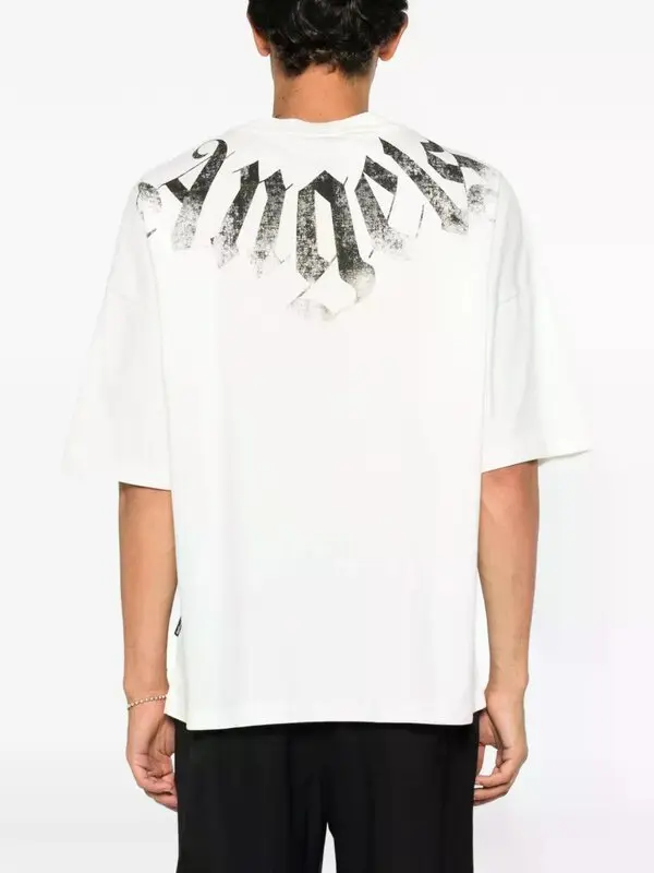 Palm Angels Big Neck Logo Printed T-shirt