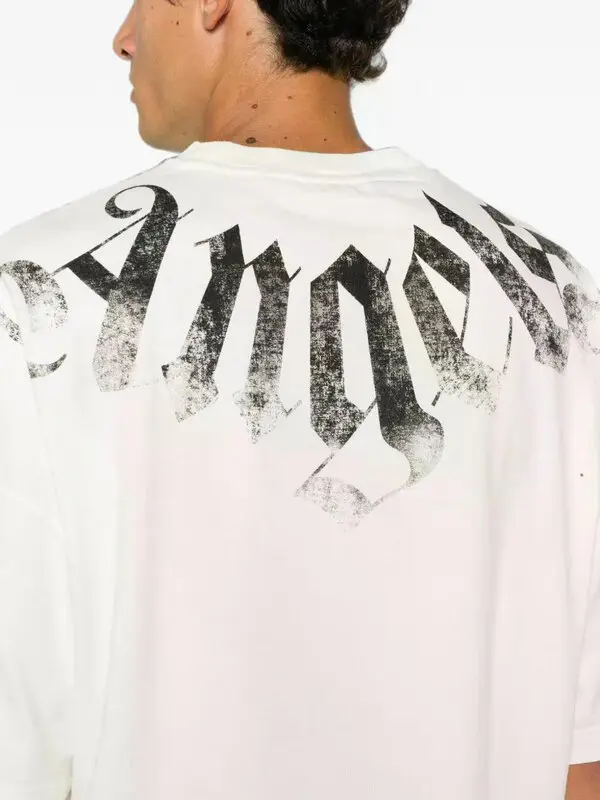 Palm Angels Big Neck Logo Printed T-shirt
