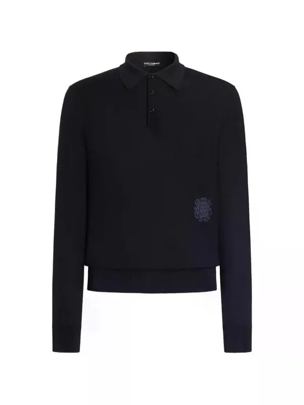 Dolce & Gabbana Virgin Wool Polo Shirt