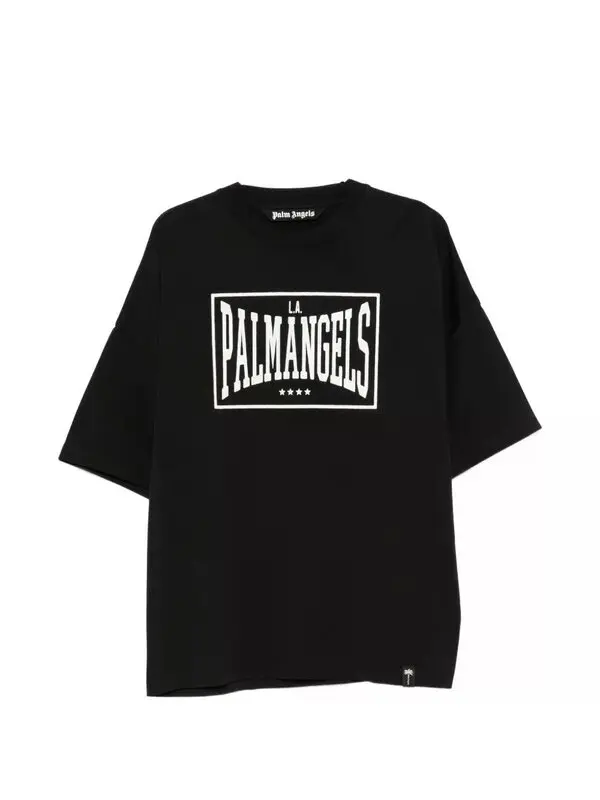 Palm Angels Vintage Box Logo Printed Short-sleeve T-shirt - Black