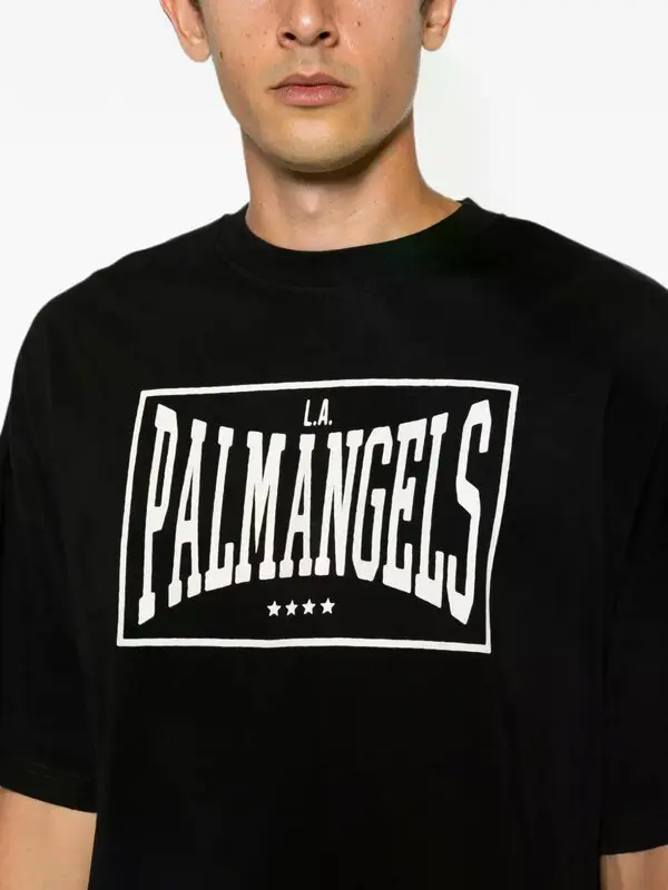 Palm Angels Vintage Box Logo Printed Short-sleeve T-shirt