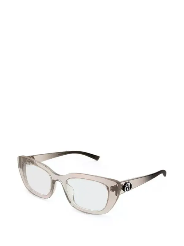 Gucci Interlocking G Cat-eye Glasses - Neutrals