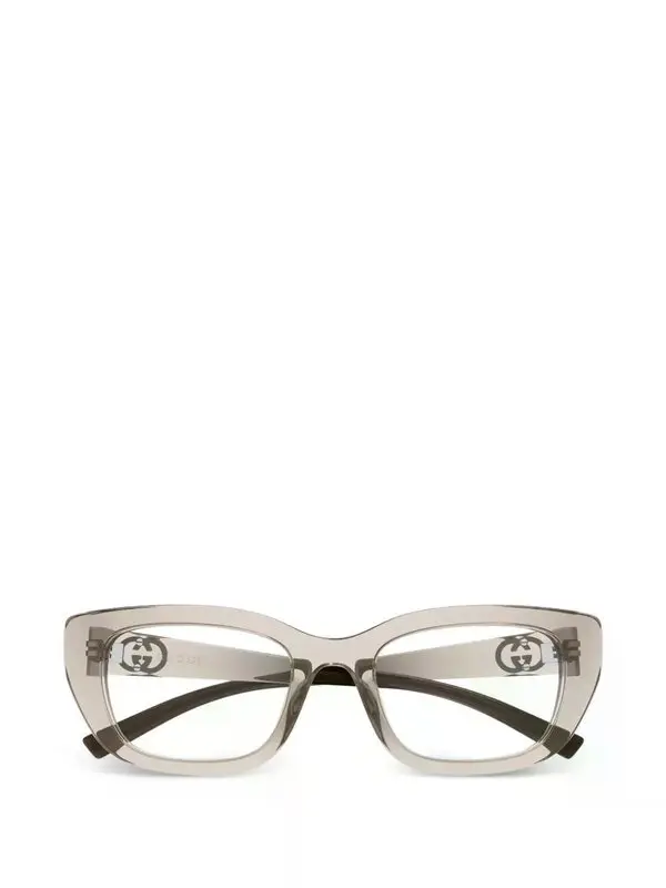 Gucci Interlocking G Cat-eye Glasses - Neutrals