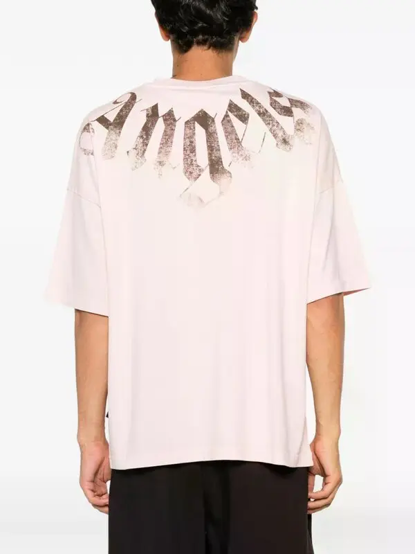 Palm Angels Big Neck Logo Printed T-shirt