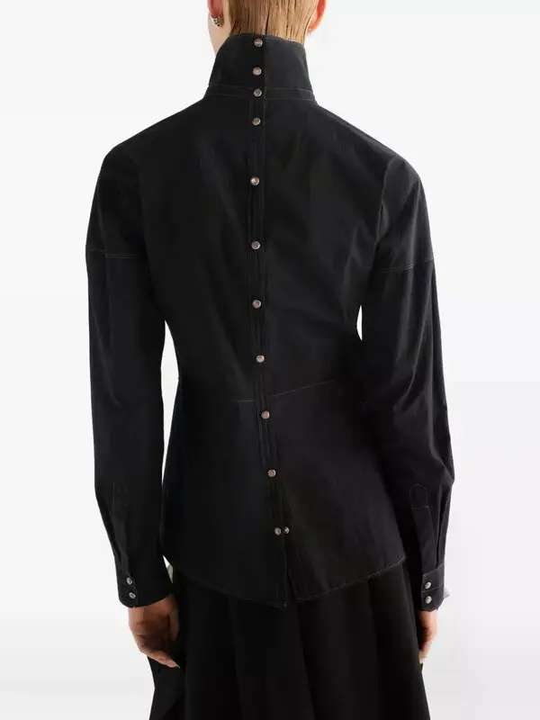 LEMAIRE Press-stud Bib Top In Cotton Crepe
