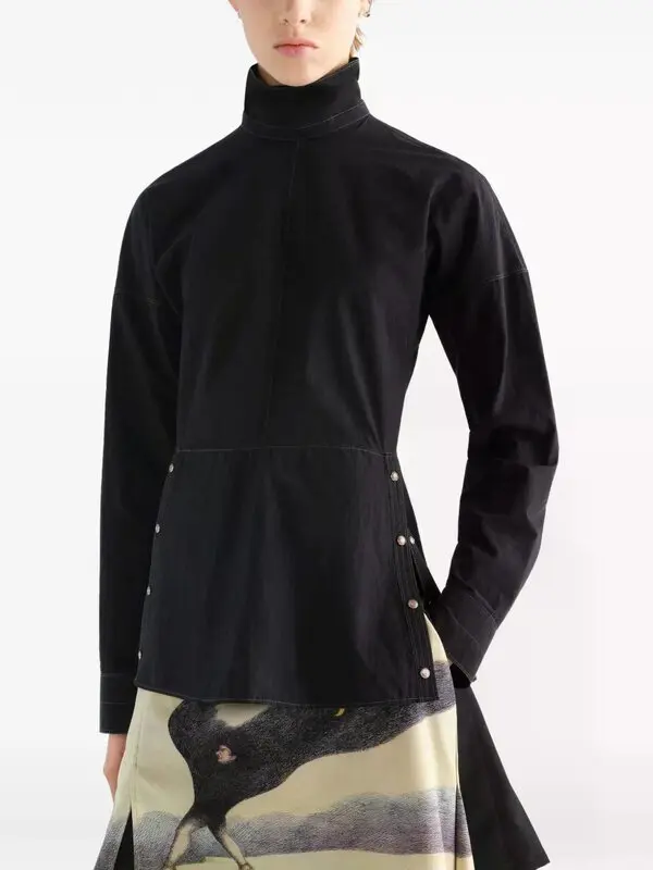 LEMAIRE Lemiare Cotton Crepe Press-stud Bib Top