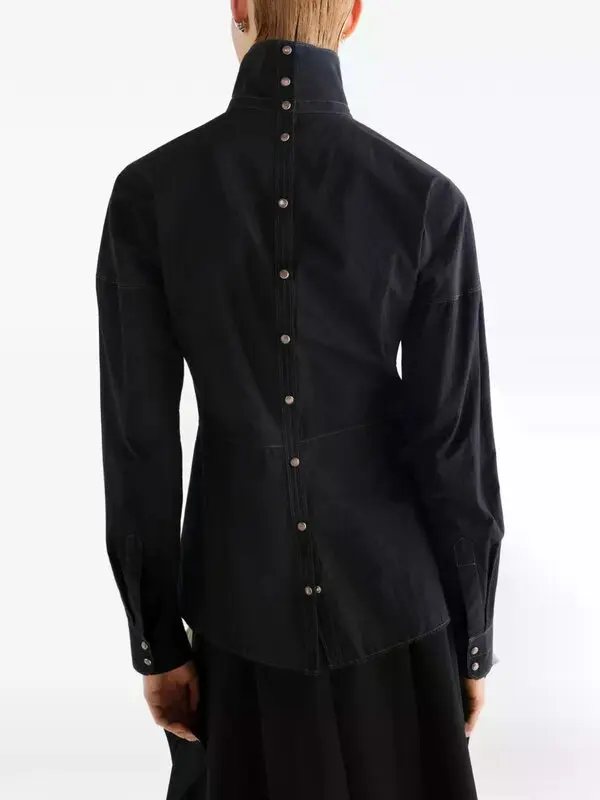 LEMAIRE Lemiare Cotton Crepe Press-stud Bib Top