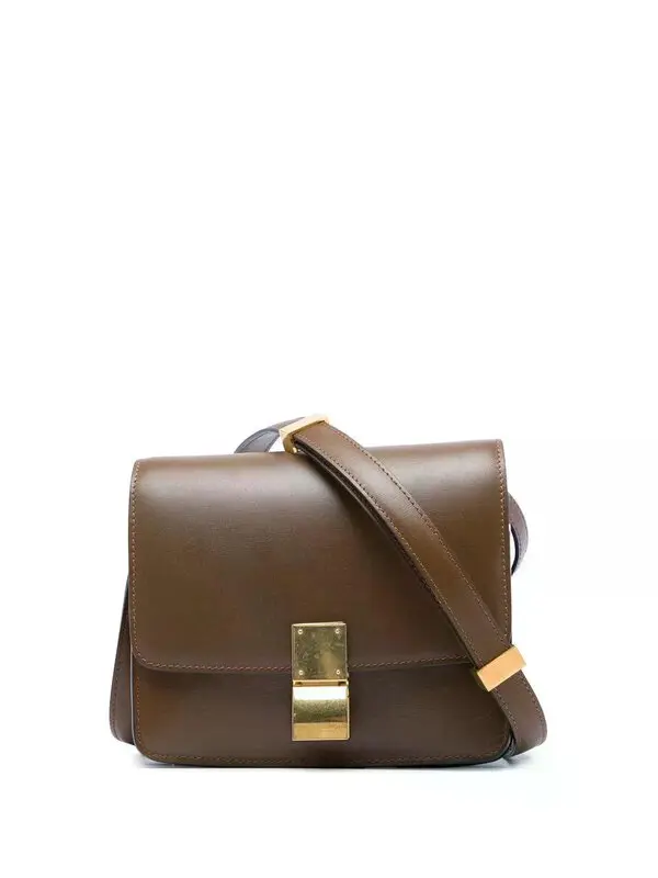 Celine 2019 Teen Calfskin Classic Box Crossbody Bag - Brown
