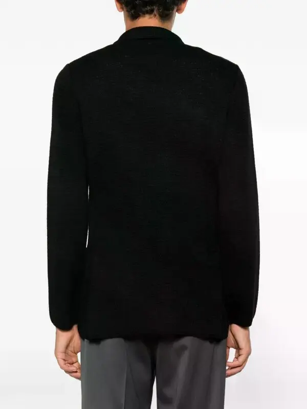 LARDINI Double-breasted Knitted Blazer