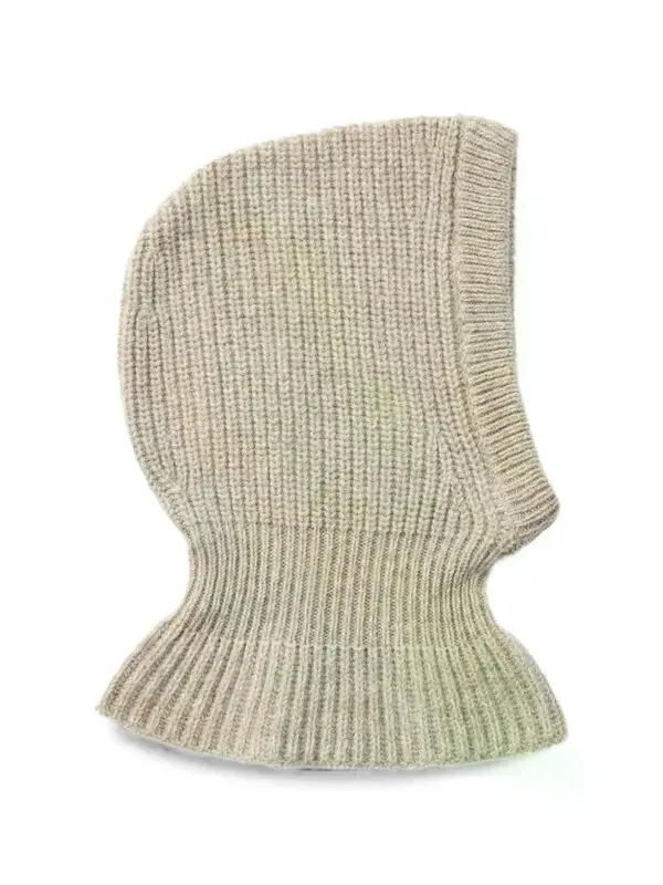 LEMAIRE Balaclava In Alpaca And Yak Wool Blend - Neutrals