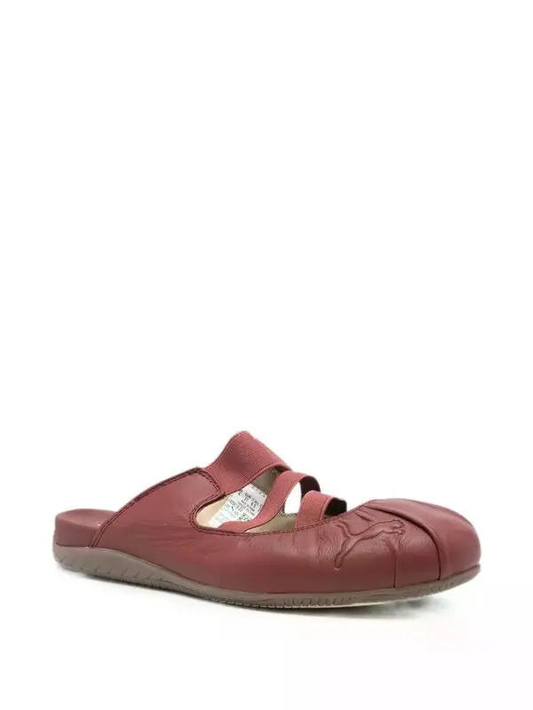 PUMA Speedcat Logo-embossed Leather Mules