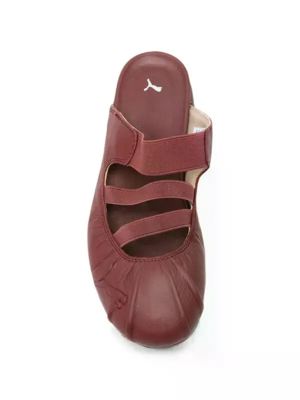 PUMA Speedcat Logo-embossed Leather Mules