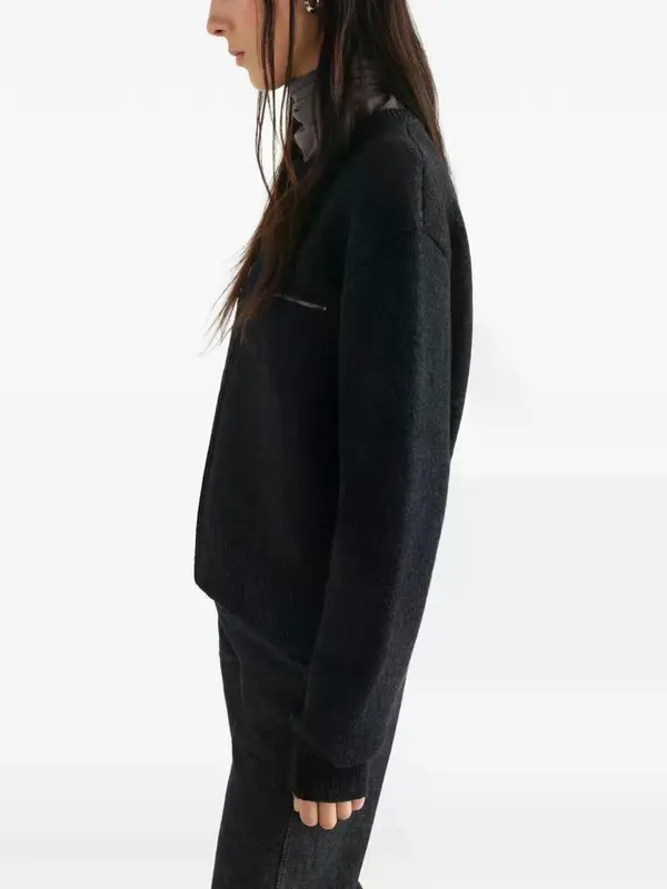 LEMAIRE Zipped Top In Alpaca Wool Blend