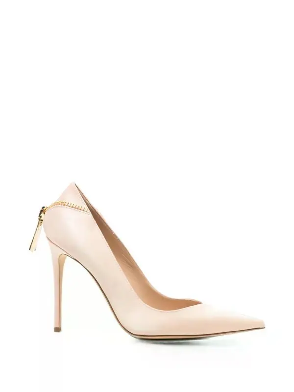 Elisabetta Franchi Zip Detail Pointed-toe Stiletto Pumps