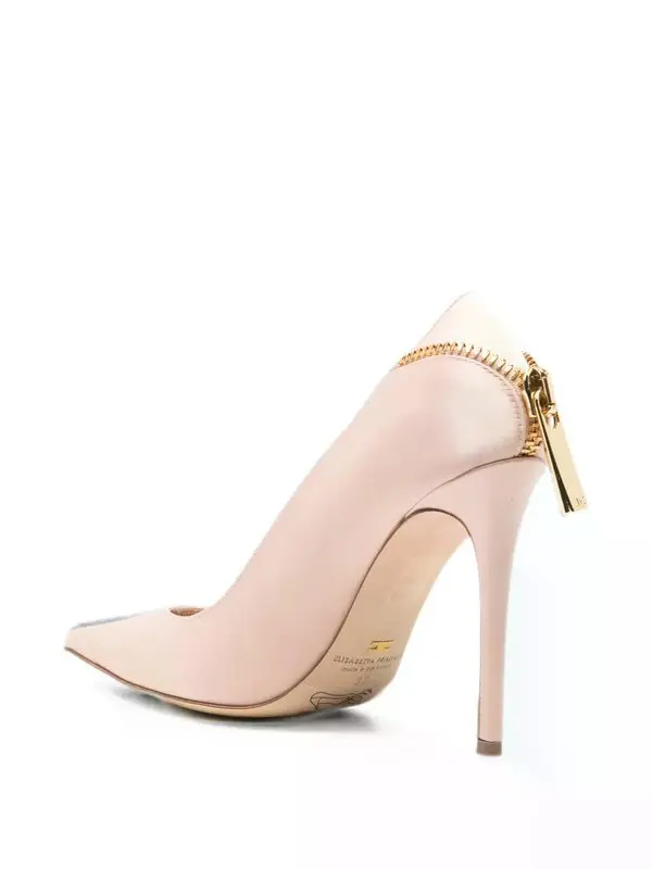 Elisabetta Franchi Zip Detail Pointed-toe Stiletto Pumps