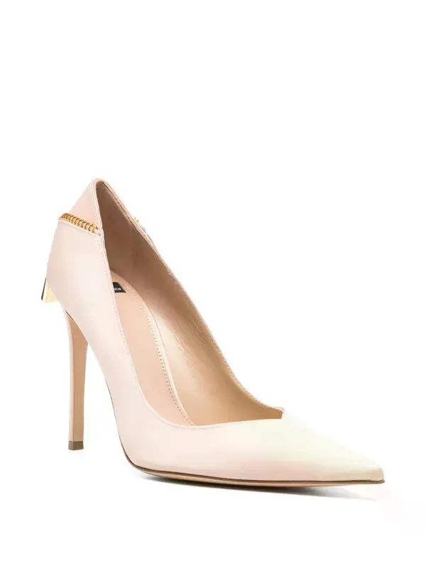 Elisabetta Franchi Satin Zip-detail Stiletto Pumps
